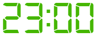 Le temps 23:00 sur l'horloge - Signification du chiffre 23